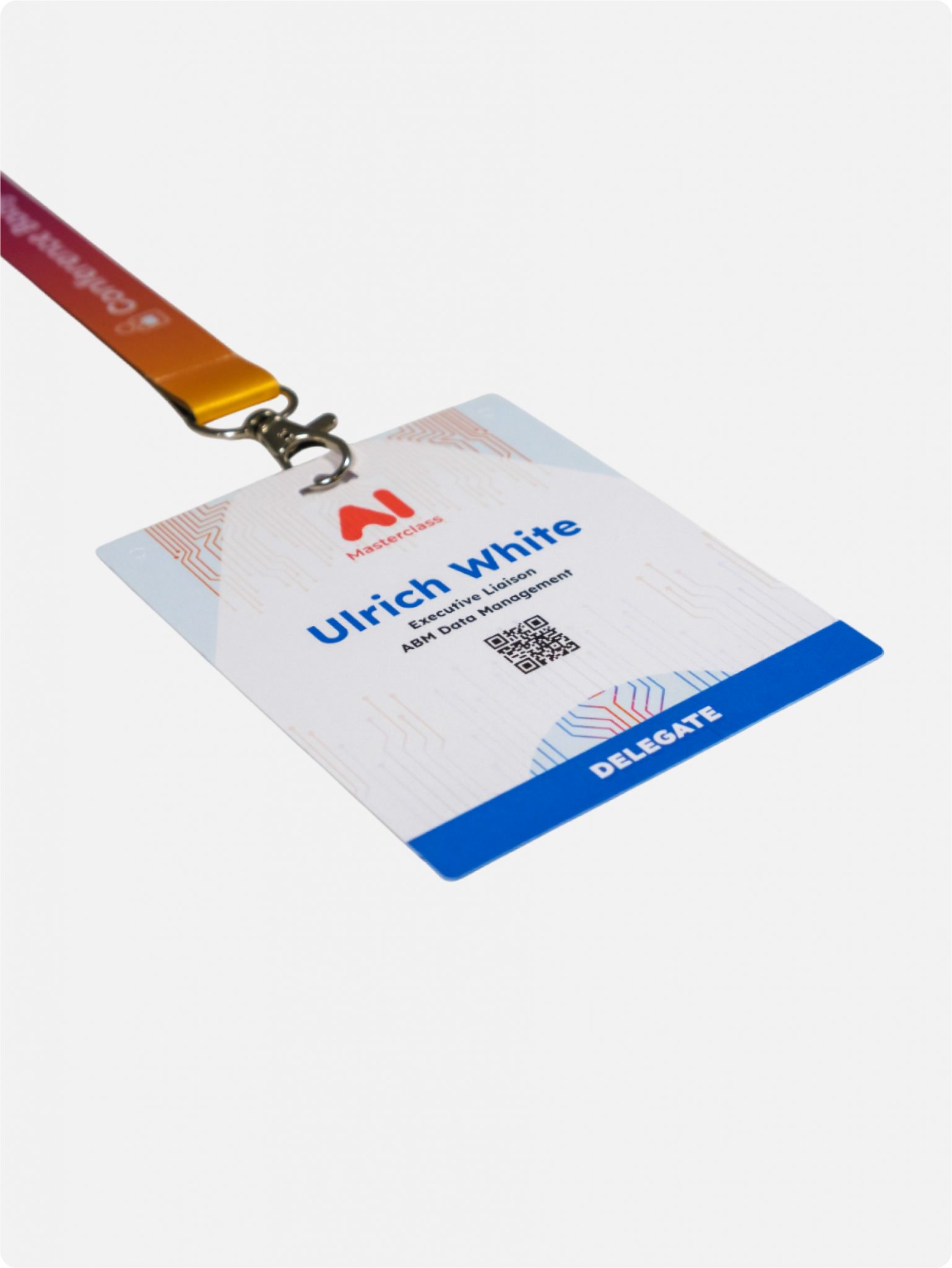 Premier badge compact (95 x 114mm) Conference Badges