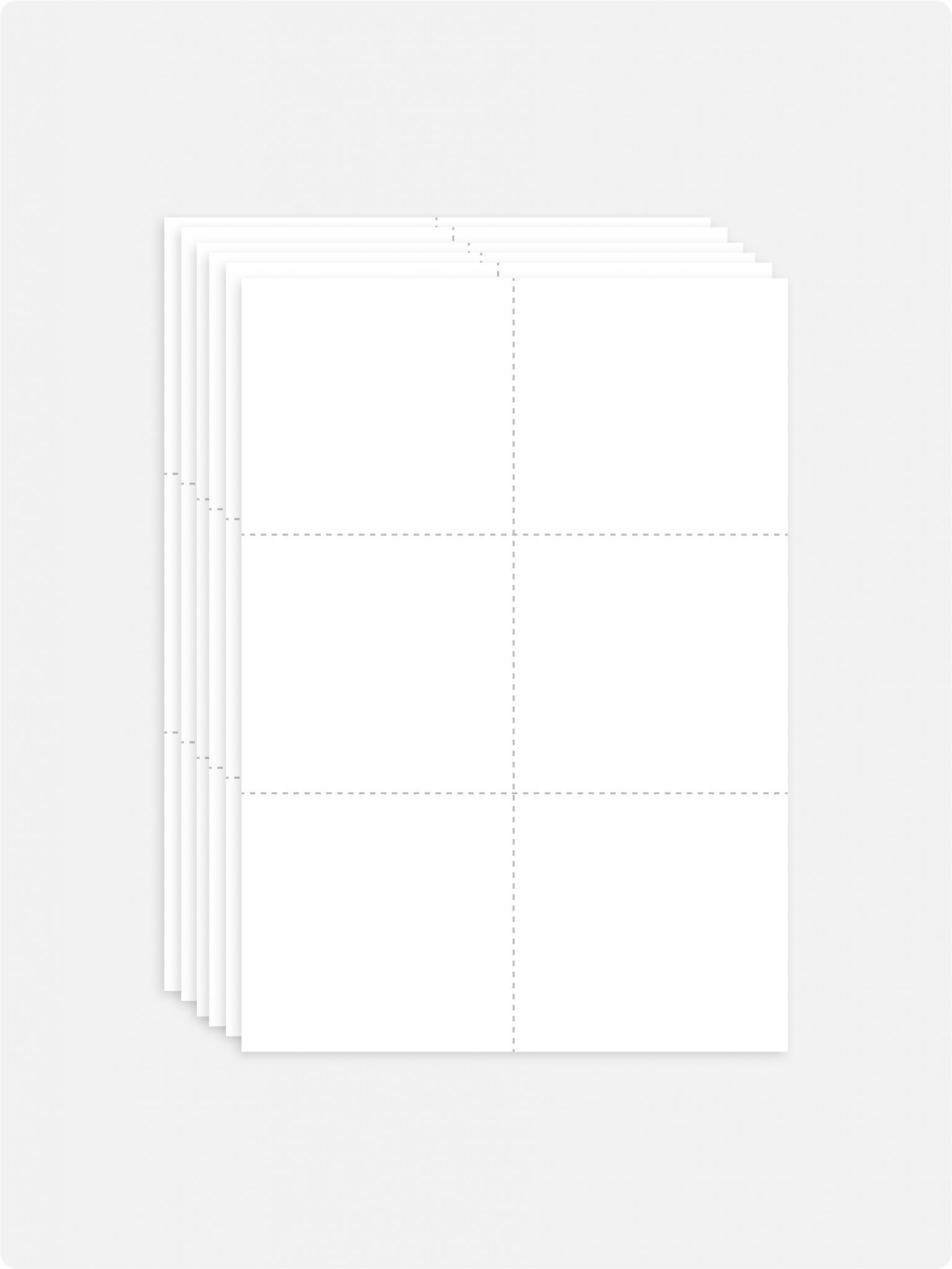 Easy-to-use XL Printable paper badge inserts - pack size 20