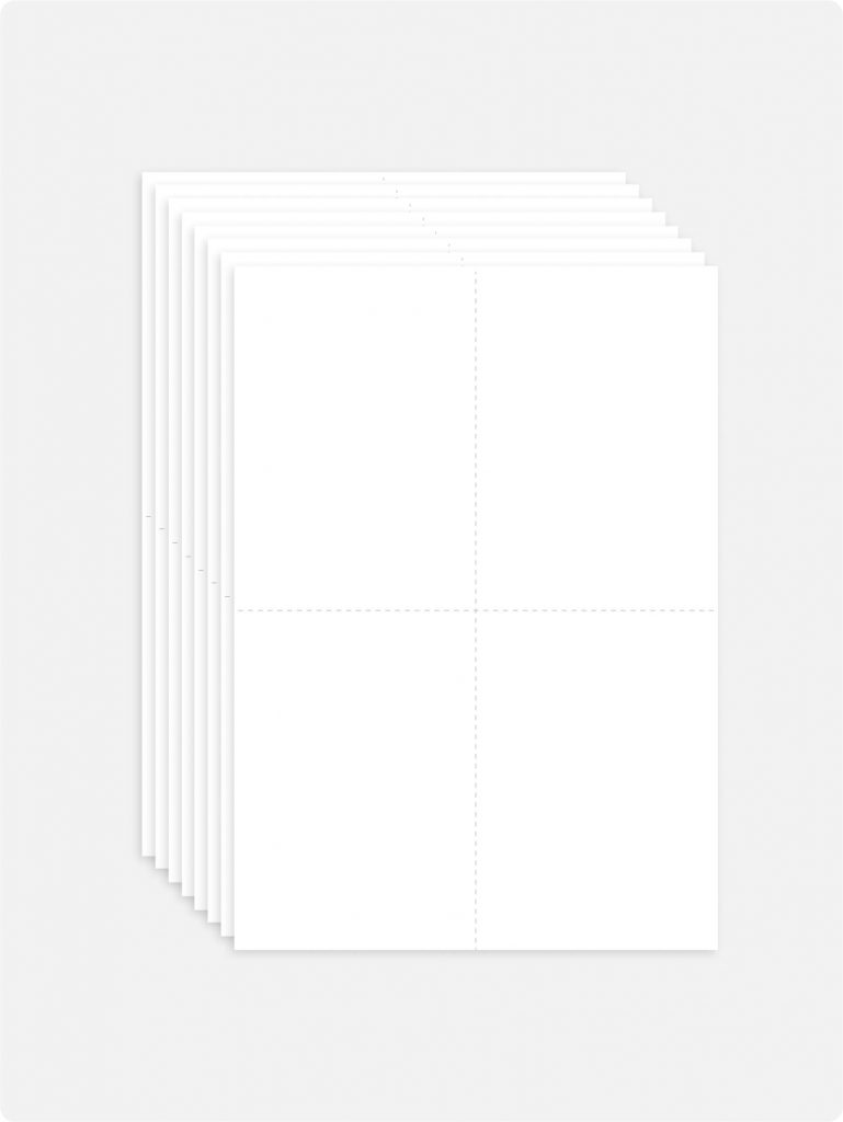 Quality A6 printable paper badge inserts