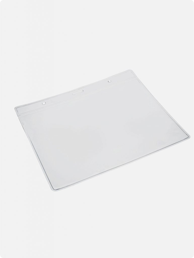 Quality A6 landscape badge holder for event name tags